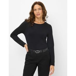 Brax Damen Langarmshirt "Style CARINA L"schwarz, Gr. 42, 96% Modal, 4% Elasthan, Shirts