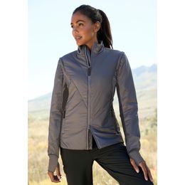 Vivance ACTIVE Damen Allwetterjacke, lila, Gr. 34, Obermaterial: 100% Polyamid. Einsatz: 68% Viskose, 26% Polyester, 6% Elasthan. Futter: 100%