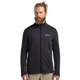 Jack Wolfskin Herren Fleecejacke "KOLBENBERG FZ M", grau, Gr. M, Obermaterial: 92% Polyester, 8% sonstige Fasern, Jacken