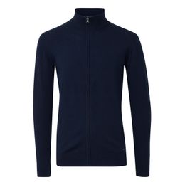 INDICODE Herren Strickjacke "Strickjacke IDBadi", blau, Gr. XXXL, Obermaterial: 80% Baumwolle CO. 20% Polyamid PA., Strickjacken
