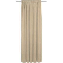 Vorhang Adam, B:142cm H:225cm, gelb, Jacquard, Baumwolle, Wohnzimmer, Gardinen, "Easy Diamond", aus 100% Bio-Baumwolle