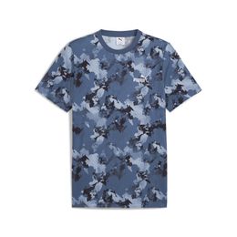 Puma Herren T-Shirt "Essentials Camo T-Shirt Herren"schwarz indigo blau, Gr. S, 100% Baumwolle, Shirts