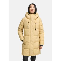 Marikoo Damen Winterjacke "Kaituu XVI", beige, Gr. XXXL, Obermaterial: 100% Polyester; Innenseite: 100% Polyester; Futter: 100% Polyester;