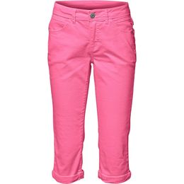 Heine Damen 3/4-Hose, lila, Gr. 42, unifarben, 98% Baumwolle, 2% Elasthan, Hosen