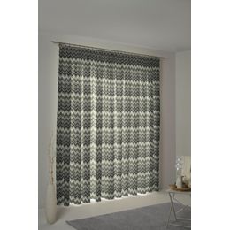 Vorhang WIRTH, B:132cm H:145cm, gr&uuml;n, Jacquard, Baumwolle, Polyester, Wohnzimmer, Gardinen, "Benewitz"