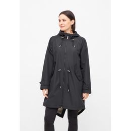 Derbe Damen Regenmantel "Ripby", schwarz, Gr. 46, Obermaterial: 100% Polyester; Futter: 100% Polyester, Mäntel, Moderne Funktionsmaterialien,