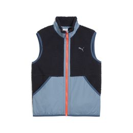 Puma Damen Funktionsweste "Hybrid Sherpa Weste Jugendliche", blau, Gr. 176, Obermaterial: 100% Polyester; Decklage: 100% Polyester; Seitentasche &ndash;