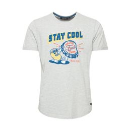 INDICODE Herren T-Shirt "T-Shirt IDDaniel", grau, Gr. XL, Obermaterial: 100% Baumwolle CO., Shirts
