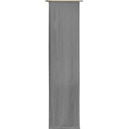Schiebegardine WIRTH, B:60cm H:145cm, grau, Jacquard, Polyester, Wohnzimmer, Gardinen, "Westport"