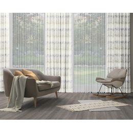 Vorhang WIRTH, B:132cm H:145cm, beige, Jacquard, Baumwolle, Polyester, Wohnzimmer, Gardinen, "Kairo"