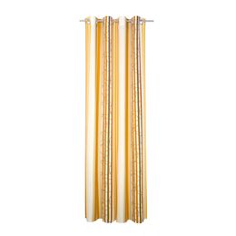 Vorhang WIRTH, B:135cm H:245cm, orange, Polyester, Wohnzimmer, Gardinen, "Soliera"