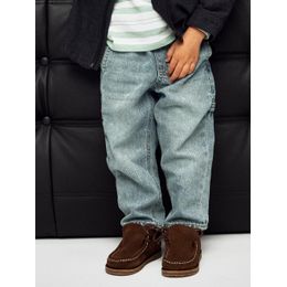 name it Jungen Bequeme Jeans "NMMBEN TAP JEANS 8940-BF NOOS", blau, Gr. 122, leichte Abriebeffekte, Denim/Jeans, Obermaterial: 98% Baumwolle, 2%