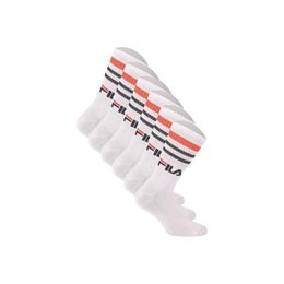 Fila Herren Kurzsocken "Socken 6er Pack", Gr. 39, wei&szlig;, Obermaterial: 80% Baumwolle CO. 18% Polyester PES. 2% Elasthan EL., Socken