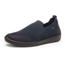 Ara Damen Slip-On Sneaker "LISSABON", Gr. 4, blau, Microfaser, Textil, unifarben, Schuhe, Slipper, Sneaker in Komfortweite G (= weit)