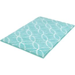Badematte Kleine Wolke, H:15mm, gr&uuml;n, Polyester, Badematten, "Twin", Badteppich, modernes Design, leichter Hoch-Tief Effekt, waschbar