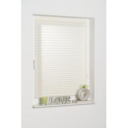 Plissee K-home, B:35cm H:130cm, beige, Obermaterial: 100% Polyester, Badezimmer, Plissees, "COMO"