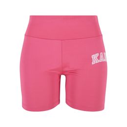 Karl Kani Damen Radlerhose "Karl Kani Damen KW242-031-2 Karl Kani Small Serif Cycling Shorts"pink, Gr. S, 77% Polyester, 23% Elasthan, Hosen