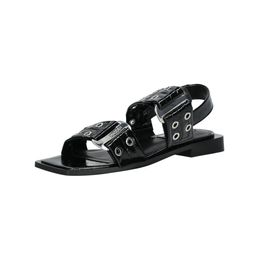 Steve Madden Damen Riemchensandale "Steve Madden Sandalen Lederimitat", Gr. 39, schwarz, Lederimitat, Schuhe