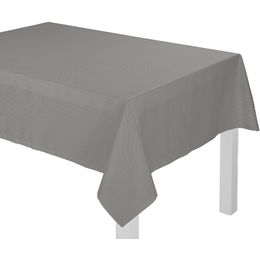 Tischdecke Adam, B:145cm L:190cm, grau, Bio-Baumwolle, Tischdecken, "Uni Collection Light", aus 100% Bio-Baumwolle
