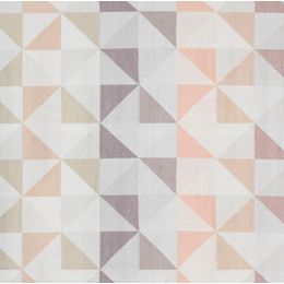 Vorhang WIRTH, B:132cm H:145cm, rosa, Jacquard, Baumwolle, Polyester, Wohnzimmer, Gardinen, "Berlare"