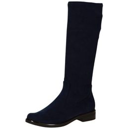 Caprice Damen Stiefel "Caprice Stiefel Veloursleder", Gr. 37,5, blau, Veloursleder, Schuhe