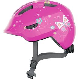 Abus Kinderfahrradhelm "SMILEY 3.0", M Kopfumfang: 50cm - 55cm, rosa, Helme