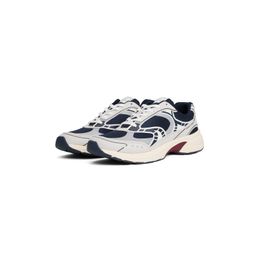 Tommy Jeans Herren Sneaker "ARCHIVE '25", Gr. 43, wei&szlig;, Lederimitat, Textil, Schuhe, Freizeitschuh, Halbschuh, Schn&uuml;rschuh mit reflektierenden Details