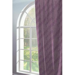 Vorhang Adam, B:142cm H:145cm, lila, Jacquard, Baumwolle, Wohnzimmer, Gardinen, "Argentinian Criolla", aus 100% Bio-Baumwolle