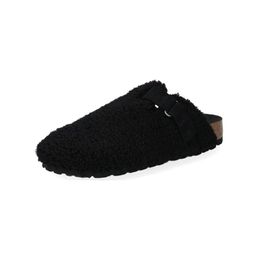 Shepherd Damen Pantolette "Shepherd Pantoletten Lammfell", Gr. 42, schwarz, Lammfell, Schuhe