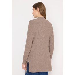 Cecil Damen Strickjacke, beige, Gr. XS, unifarben, Web, 37% Baumwolle, 34% Polyacryl, 26% Polyester, 3% Elasthan, Strickjacken, im soften Baumwoll-Mix