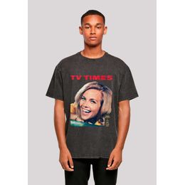 F4NT4STIC Herren T-Shirt "TV Times Honor Blackman 1964 Cover", schwarz, Gr. XL, Obermaterial: 100% Baumwolle, Shirts, Premium Qualit&auml;t