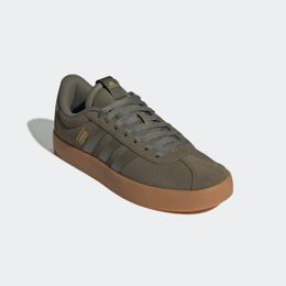 Herren Sneaker "VL COURT 3.0", adidas Sportswear, Gr. 42, gr&uuml;n, Leder, Synthetik, Schuhe, inspiriert vom Design des adidas samba