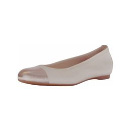 Gabor Damen Ballerina "Gabor Ballerinas Nappaleder", Gr. 41, beige, Nappaleder, Schuhe