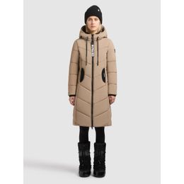 Khujo Damen Steppmantel "ARIBAY4 LIGHT", beige, Gr. M, unifarben, 100% Polyester, M&auml;ntel