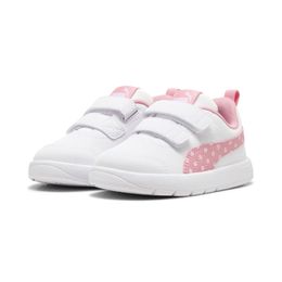 Puma M&auml;dchen Sneaker "Courtflex V3 Dotty Sneakers Klein M&auml;dchen", Gr. 27, silber, Obermaterial: Textil, Synthetik; Futter: Textil; Innensohle: