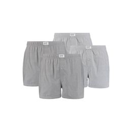 Levi's LEVI'S Herren Webboxer "Web-Boxershorts 4er Pack", Gr. S, grau, Obermaterial: 100% Baumwolle CO., Unterhosen