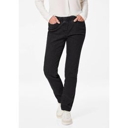 GOLDNER Damen Regular-fit-Jeans "Klassische Jeansschlupfhose LOUISA", schwarz, Gr. 38, Obermaterial: 78% Baumwolle CO. 20% Polyester PES. 2% Elasthan