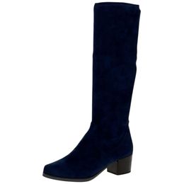 Caprice Damen Overkneestiefel "Caprice Stiefel Textil", Gr. 36, blau, Textil, Schuhe
