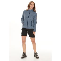 WHISTLER Damen Fleecejacke "SAMANI", blau, Gr. 46, meliert, 100% Polyester, Jacken, aus schnell trocknendem Funktionsmaterial