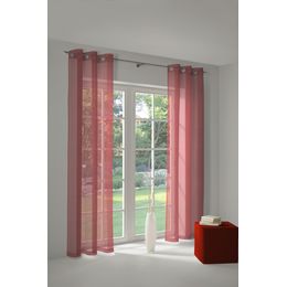 Vorhang WIRTH, B:132cm H:220cm, rot, Obermaterial: 66% Polyester, 34% Baumwolle, Wohnzimmer, Gardinen, "LORCA"