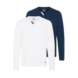 Blend Herren Sweatshirt "Langarmshirt BHMBHOLLIE", blau, Gr. L, Obermaterial: 50% Baumwolle CO. 50% Polyester PES., Sweatshirts