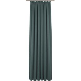 Vorhang WIRTH, B:132cm H:175cm, blau, Jacquard, Baumwolle, Polyester, Wohnzimmer, Gardinen, "Torbole"