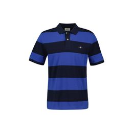 Gant Herren Poloshirt "Poloshirt BLOCK STRIPE POLO", blau, Gr. 5XL, Obermaterial: 100% Baumwolle CO., Shirts