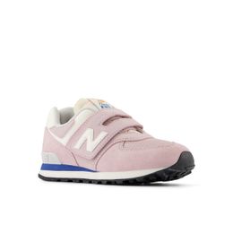 New Balance M&auml;dchen Sneaker "U574 "Evergreen"", Gr. 35twilight haz, Leder, Synthetik, Schuhe, mit Klettverschluss