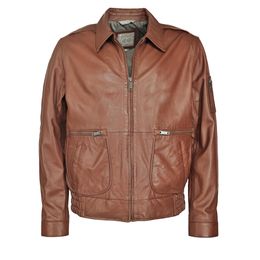 JCC Herren Lederjacke "3102229", braun, Gr. 70, Oberstoff: 100% Leder. Innenfutter oben: 100% Polyester. Innenfutter unten: 100% Baumwolle.