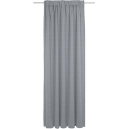 Vorhang Adam, B:142cm H:175cm, blau, Jacquard, Baumwolle, Wohnzimmer, Gardinen, "Graphic Ventus Light", aus 100% Bio-Baumwolle