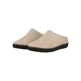 MOLS Herren Hausschuh "Sinaka", Gr. 42, beige, Synthetik, Schuhe, im schlichten Design