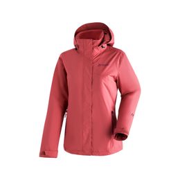 Maier Sports Damen Regenjacke "Metor Therm Rec W", rosa, Gr. 42, 100% Polyester (recycled), Jacken, warme Damen Jacke mit Kapuze, Winterjacke