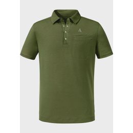 Sch&ouml;ffel SCH&Ouml;FFEL Herren Poloshirt "Polo Shirt Ramseck M", gr&uuml;n, Gr. 46, Oberstoff: 77% Polyester, 18% Lyocell, 5% Elasthan, Shirts