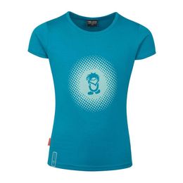 Trollkids Funktionsshirt "Logo T" in Blau - 52% | Gr&ouml;&szlig;e 110 | Kinder-oberteile